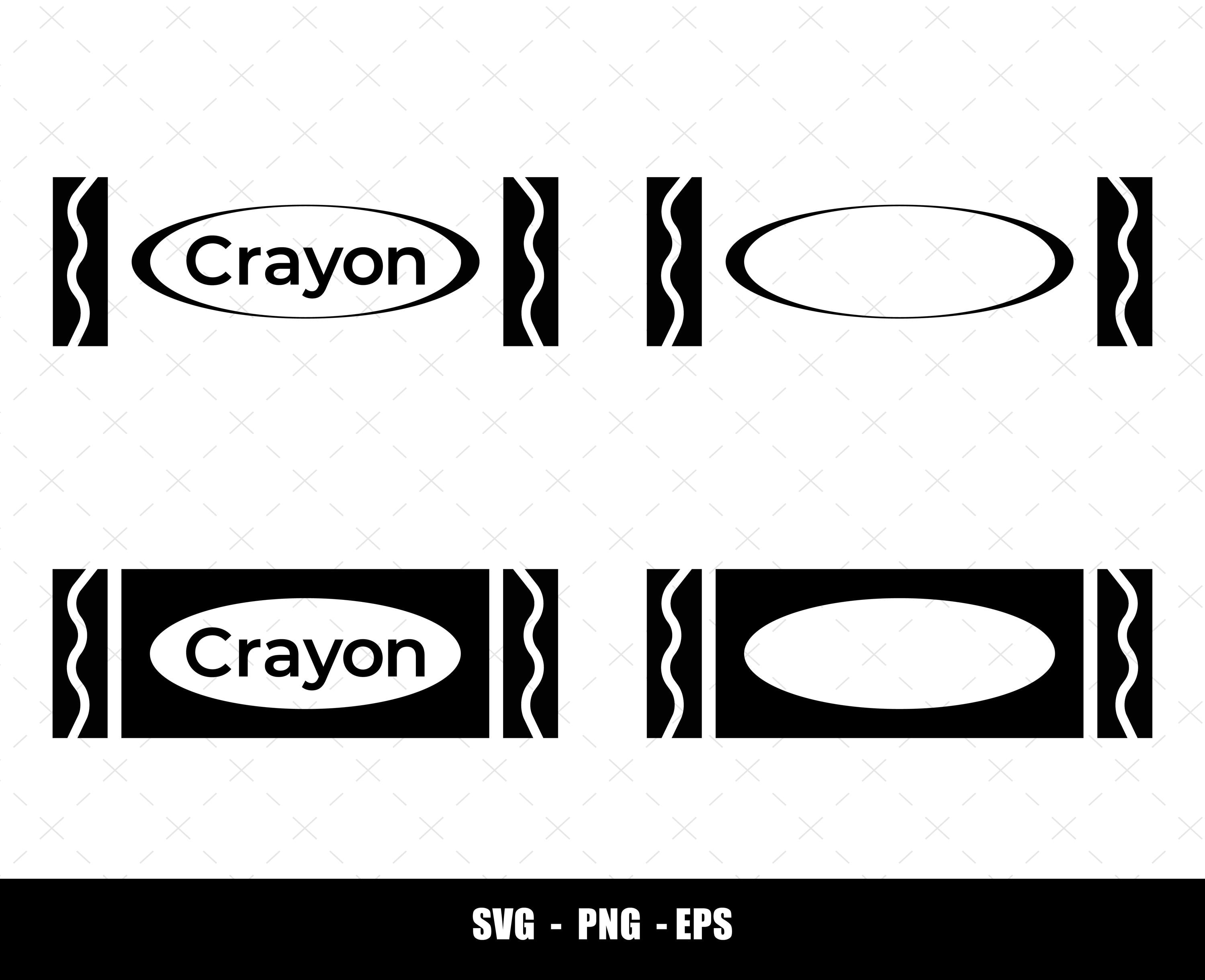 Crayon Labels Svg, Cricut, Classroom Svg - Etsy