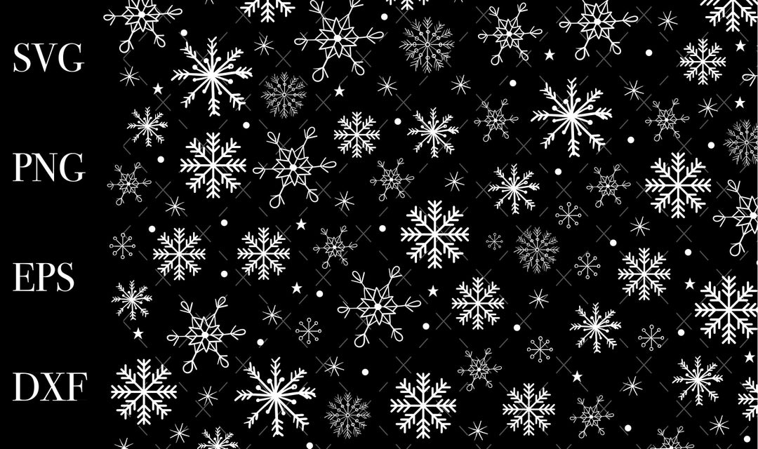 Snowflake Svg, Snowflake Seamless Pattern, Winter Pattern Png ...
