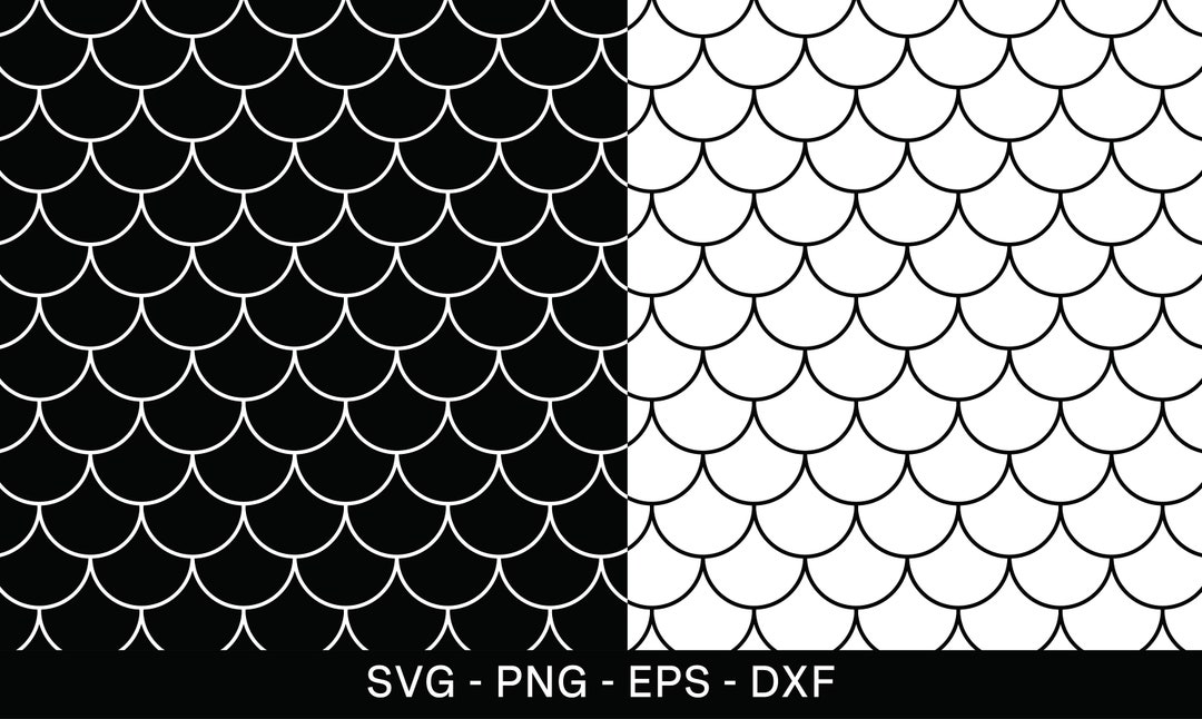 Écailles de sirène SVG - modèle SVG sans couture sirène - modèle sans ...