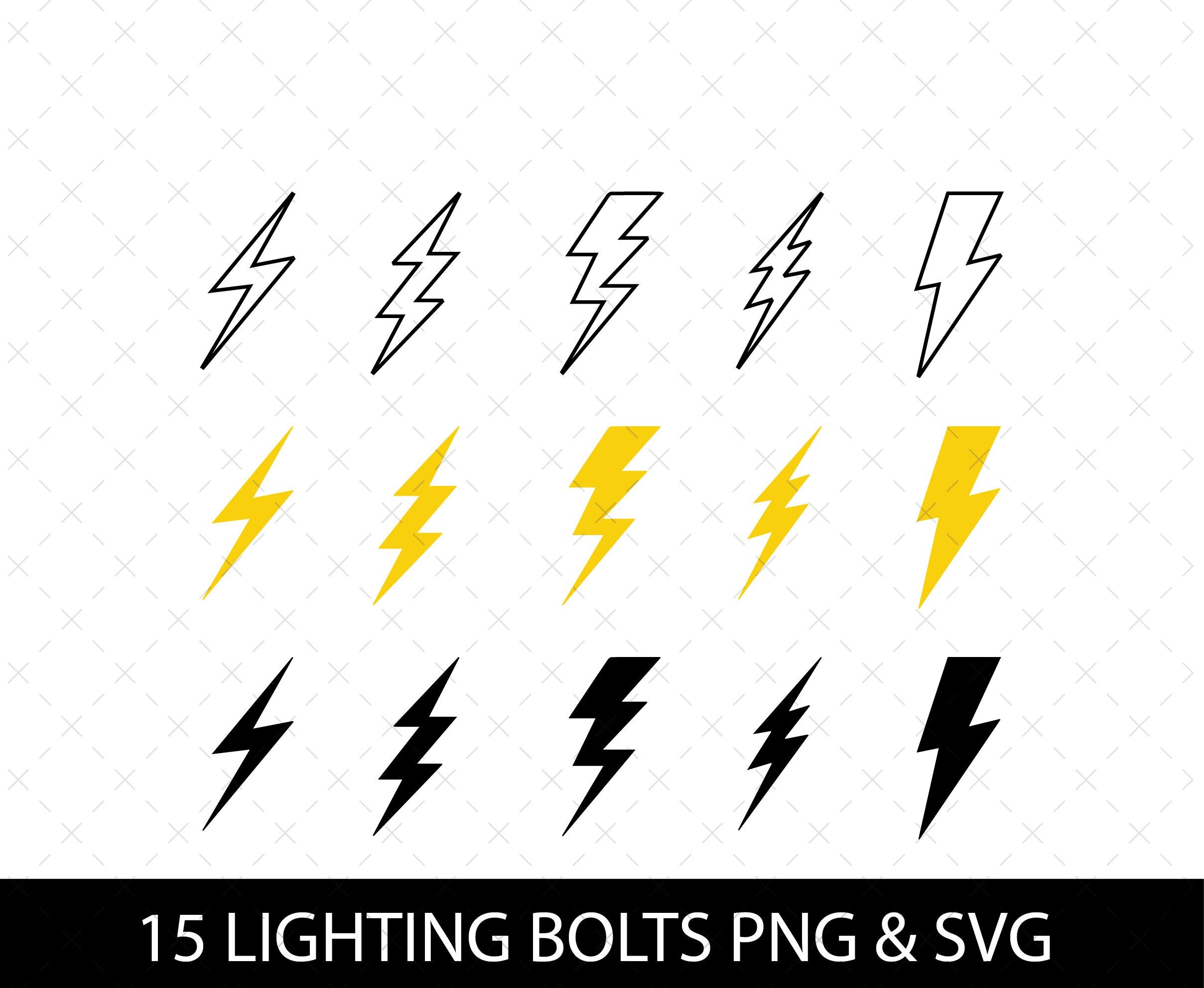 Lightning Bolt Svg, Lightning Cricut Cut Files, Lighting Bolt Svg ...