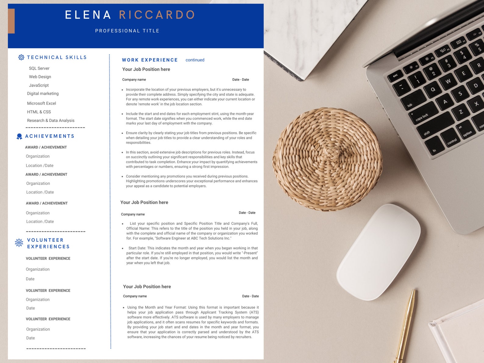 Modern Resume Template Bundle for Canva,google Docs Editable CV Design ...
