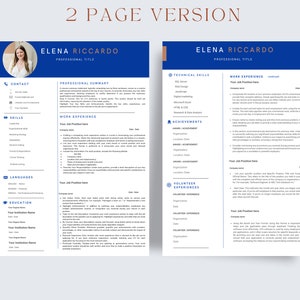 Modern Resume Template Bundle for Canva,google Docs | Editable CV ...