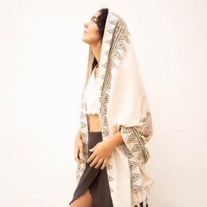 Tribal Cotton Shawl Hippie Ethnic Shawl Desert Scarf Bohemian Shawl ...