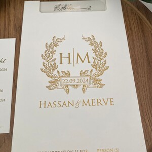 Acrylic Wedding Invitation With Henna Card - Etsy
