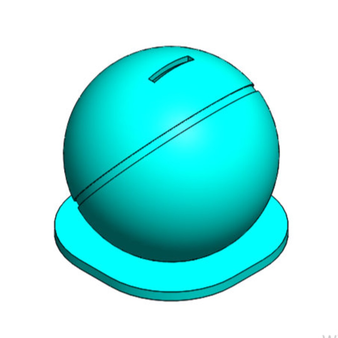 Money Box 3D Printer File, Money Bank 3D Printer File, Cnc File, STL ...