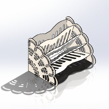 Laser Cut Desktop Organizer, Office Desktop Stationery Rack, Letter ...