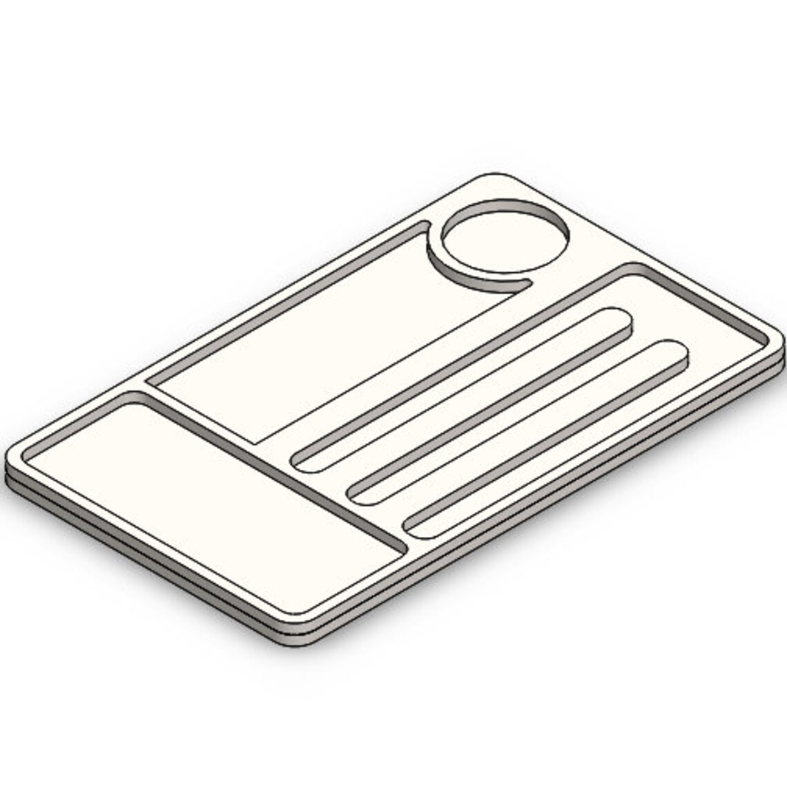 Laser Cut Organizer, DXF, Office Desktop Stationery Rack, Desktop ...