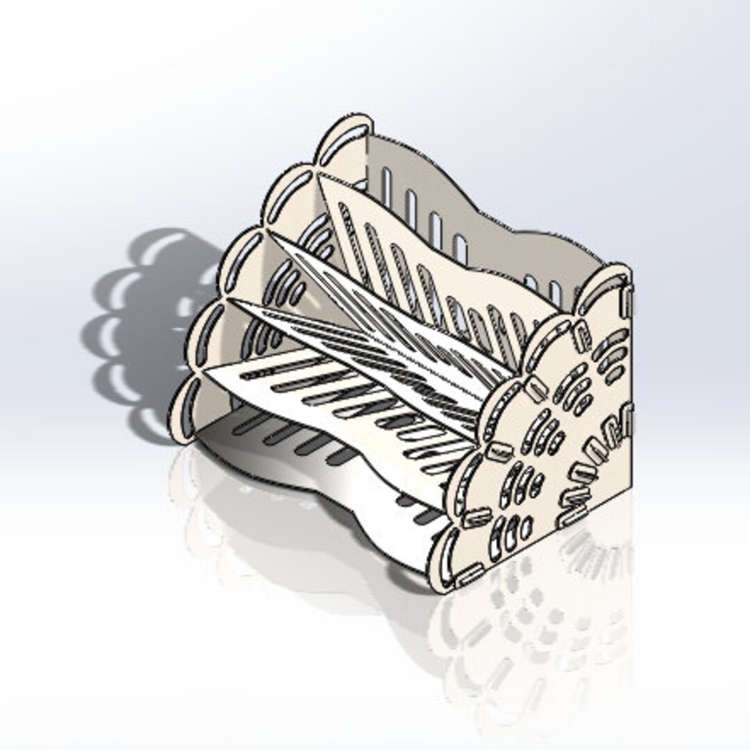 Laser Cut Desktop Organizer, Office Desktop Stationery Rack, Letter ...