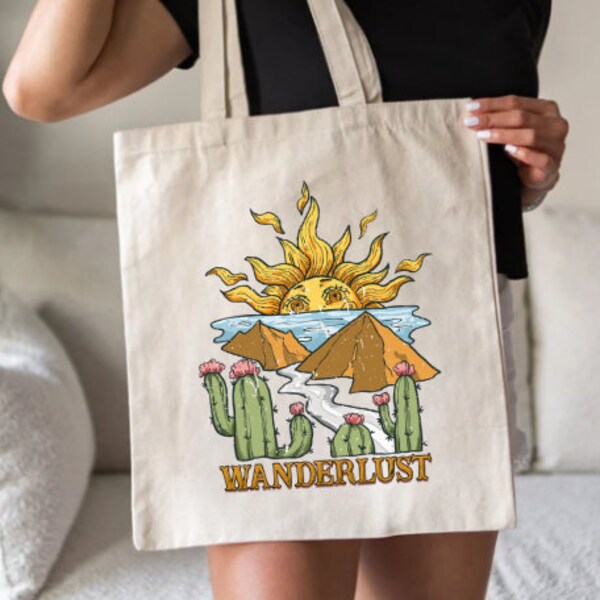 Wanderlust Tote - Etsy