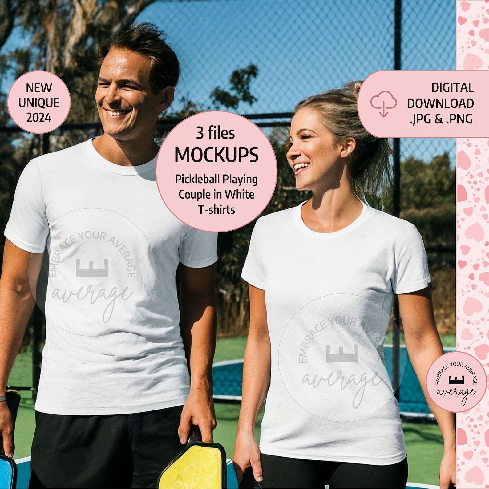 PICKLEBALL SHIRT MOCKUP, Outdoor Pickleball White T-shirt Mockup ...