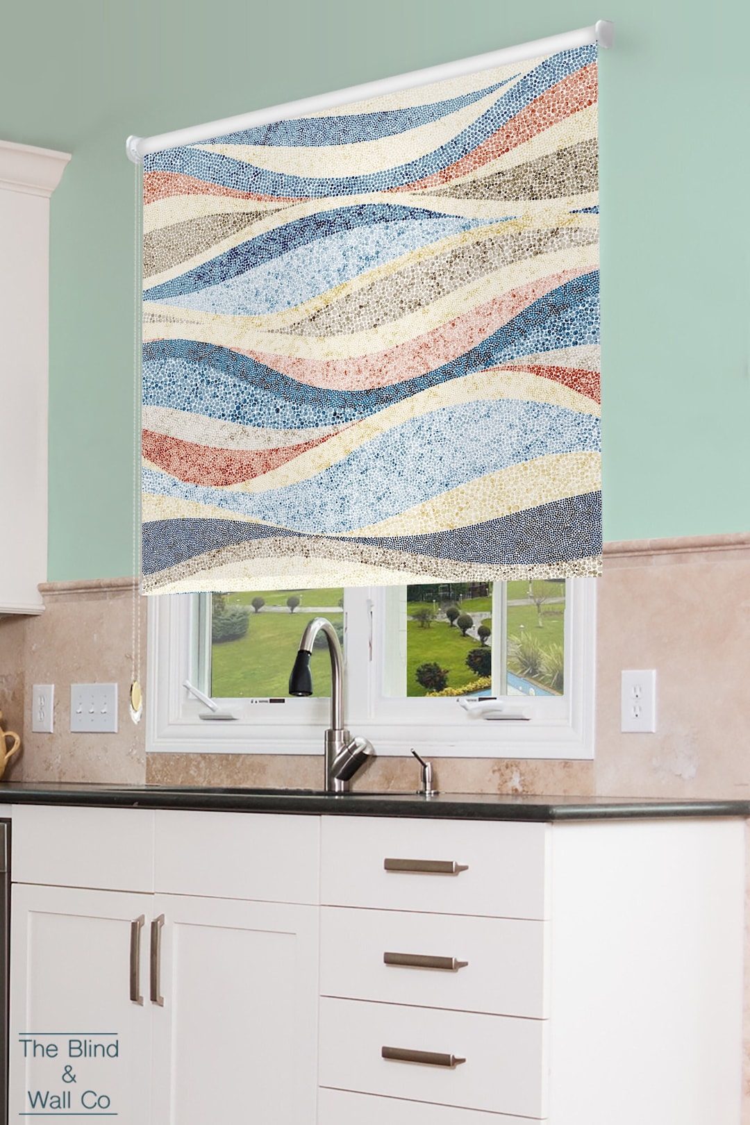 Patchwork Roller Shades, Summer Roller Blinds, Customizable Roller ...