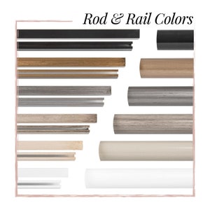 Rustic Wood Finial Curtain Rod Set, Single/double Rods - Etsy