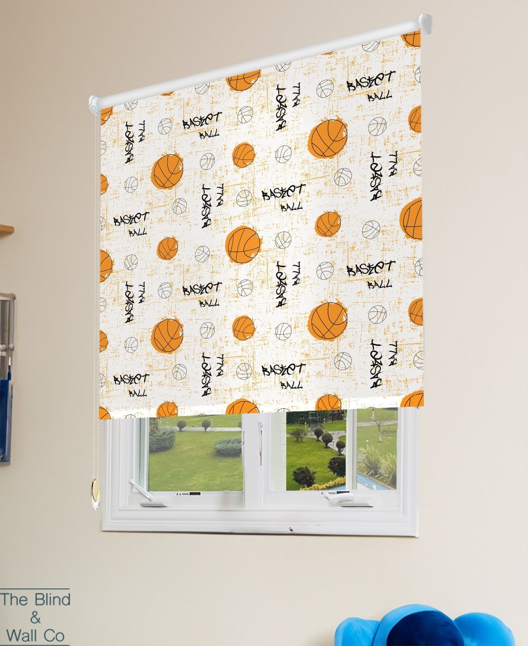 Kids Room Roller Shades, Basketball Theme Roller Blinds, Customizable ...