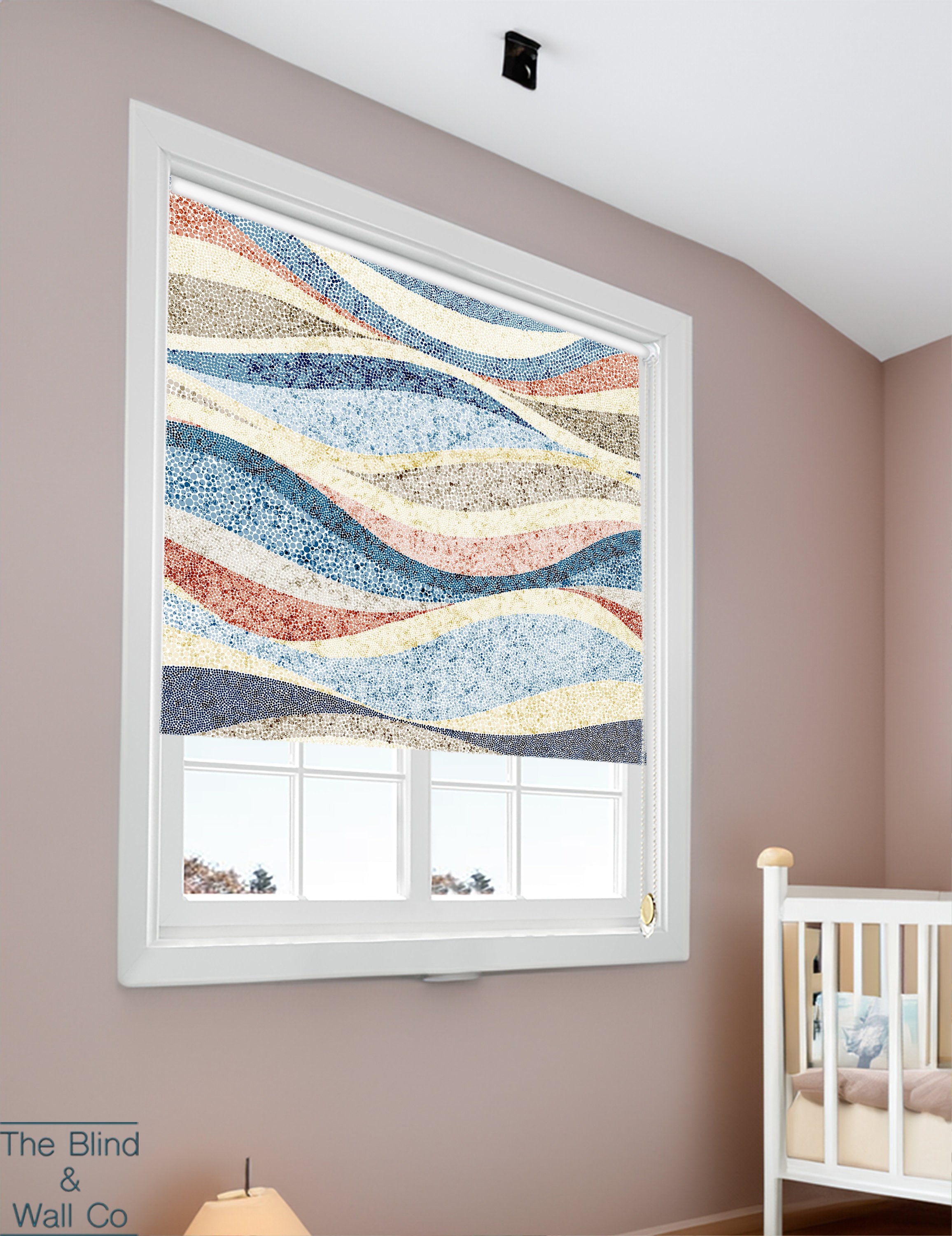 Patchwork Roller Shades, Summer Roller Blinds, Customizable Roller ...