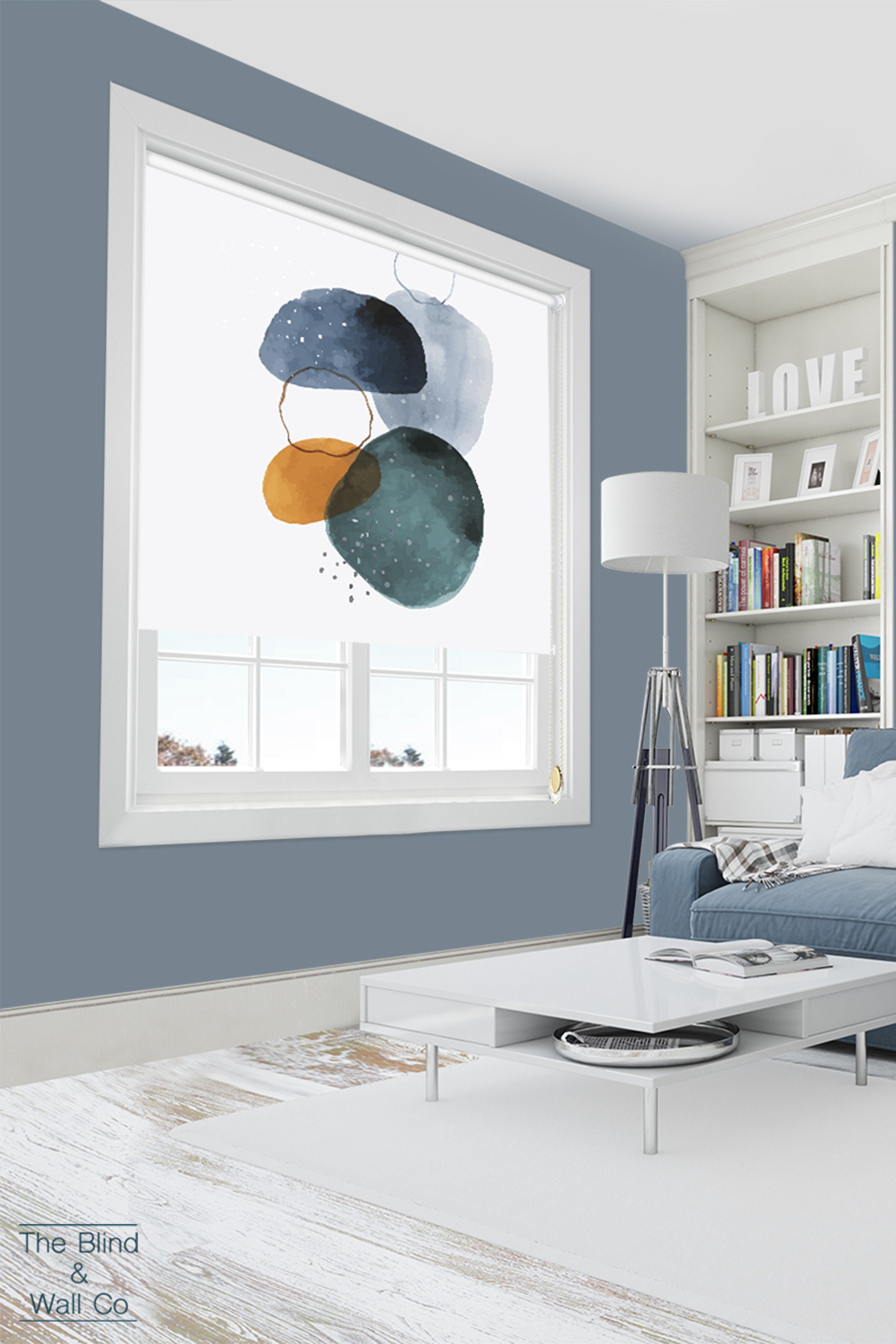 Abstract Geometric Roller Shades, Modern Design Roller Blinds for Home ...