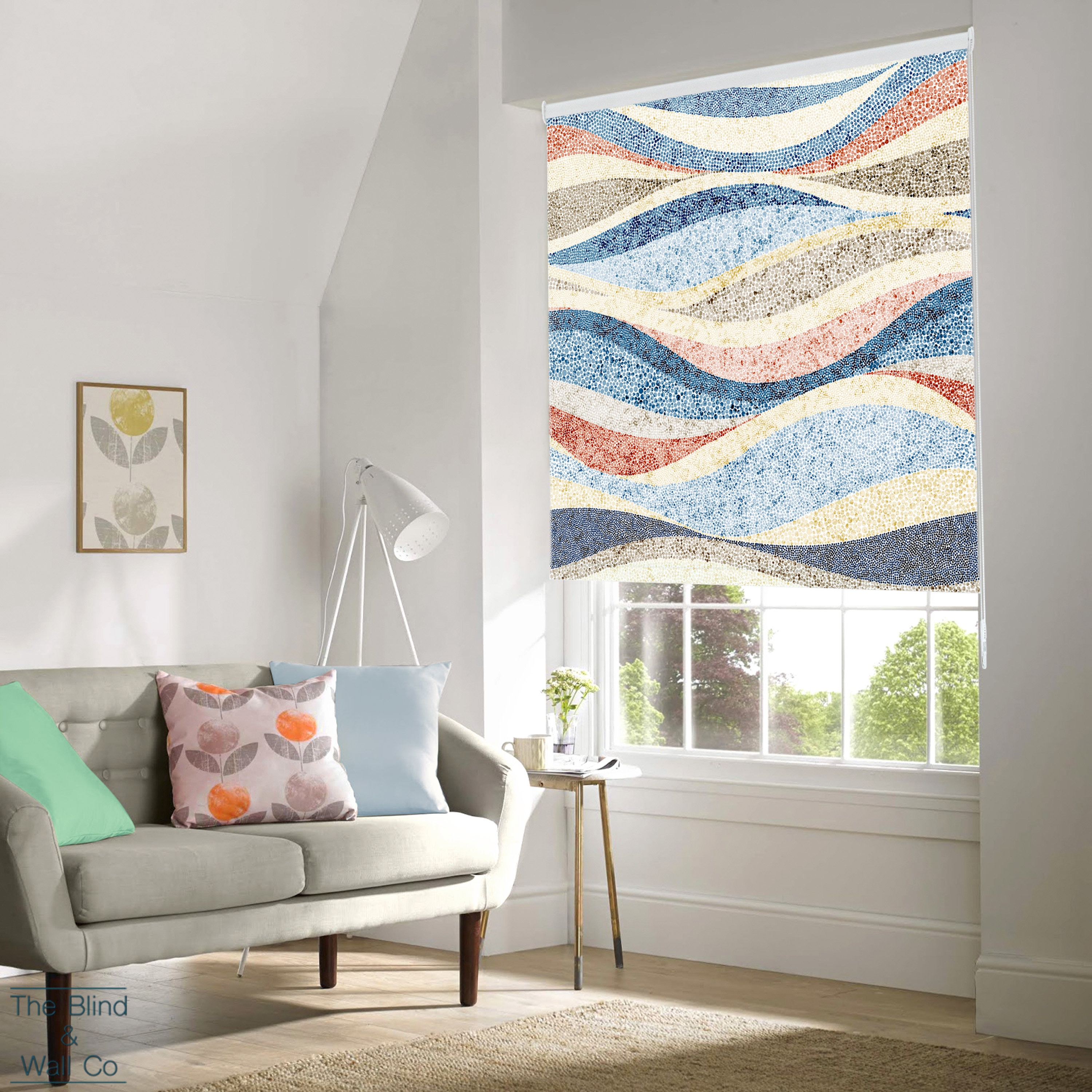 Patchwork Roller Shades, Summer Roller Blinds, Customizable Roller Shades, Printed Roller Shades ...