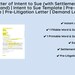 Letter of Intent to Sue (with Settlement Demand) | Intent to Sue ...