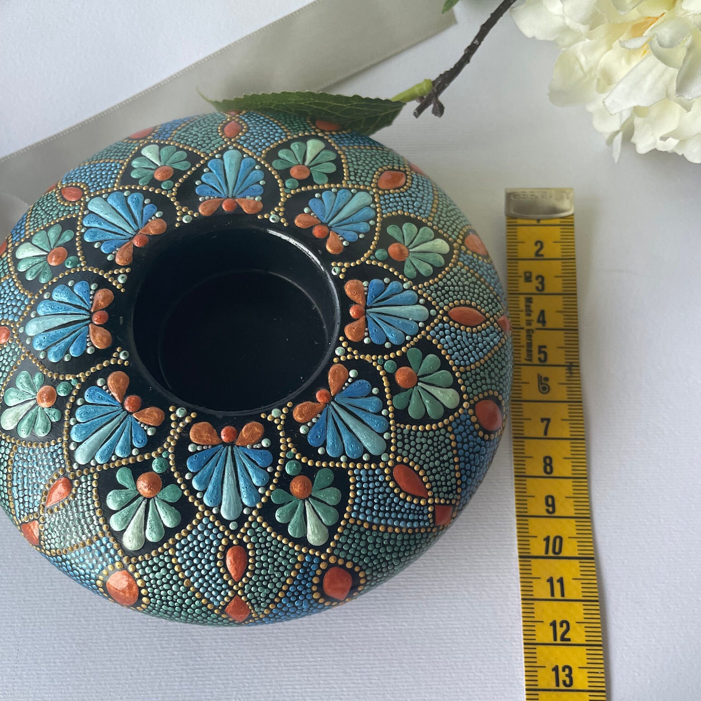 Mandala Tealight Candle Holder round Candle Holder Mandala Light Candle ...