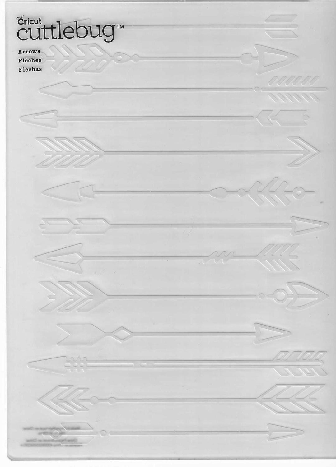Cuttlebug / Cricut Embossing Folder – Arrows Pattern – Cardmaking ...