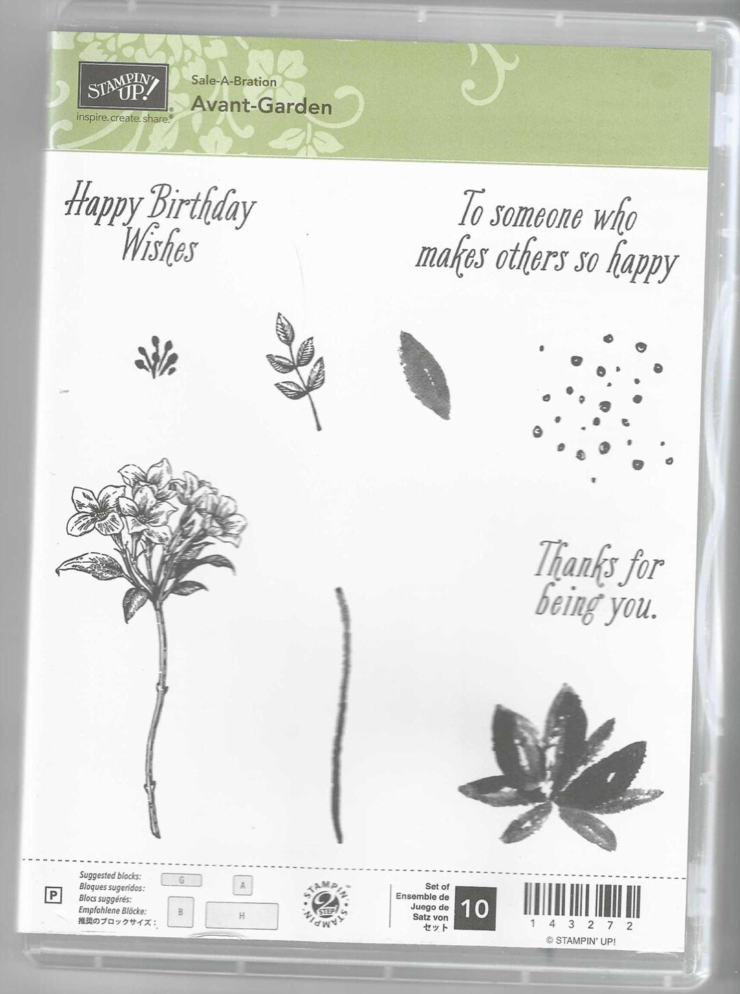 Stampin' up Avant Garden Floral Stamp Set: Cardmaking, Scrapbooking - Etsy