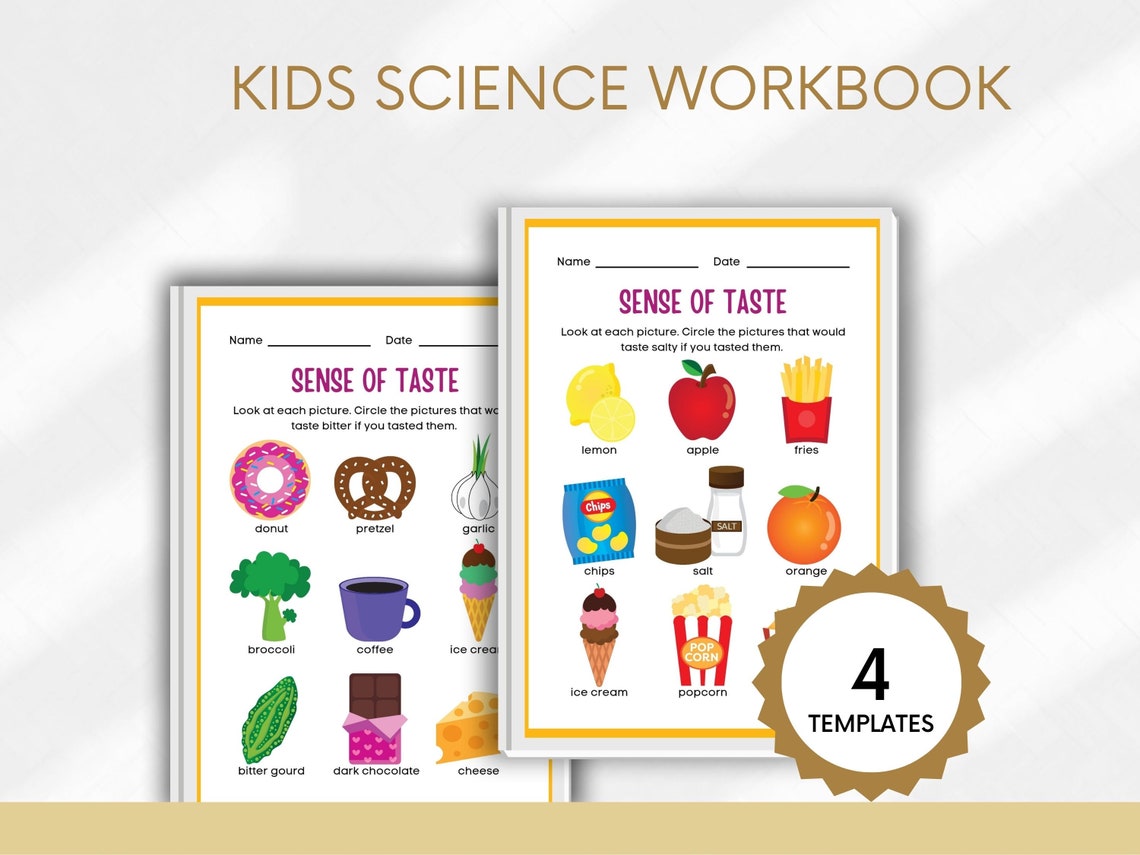 Interactive Sense of Taste Worksheet for Kids - Explore Flavors ...
