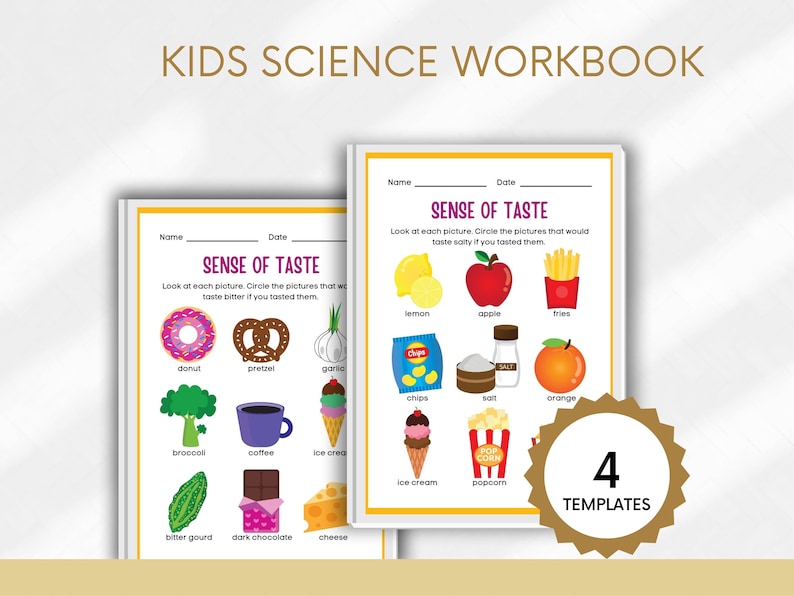 Interactive Sense of Taste Worksheet for Kids - Explore Flavors ...