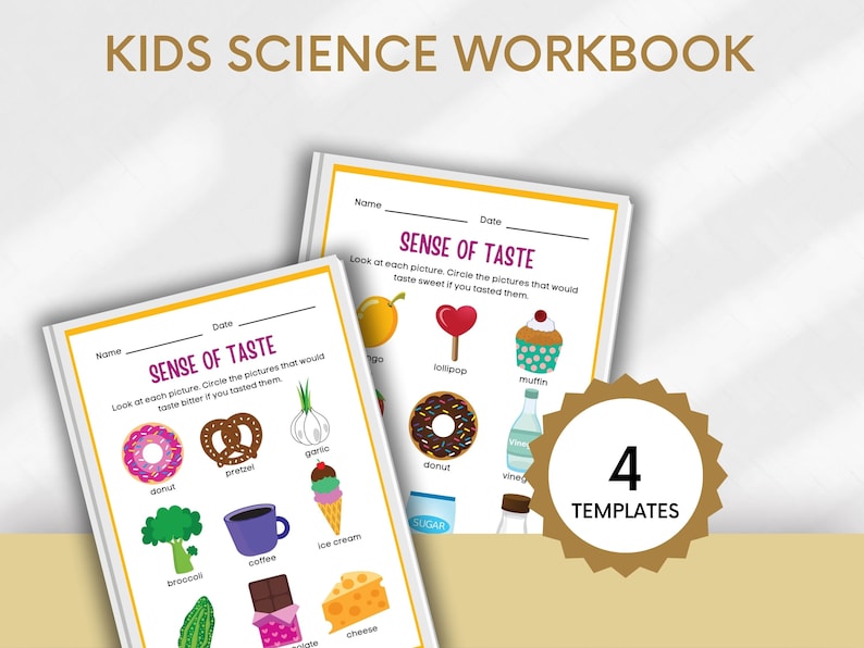 Interactive Sense of Taste Worksheet for Kids - Explore Flavors ...