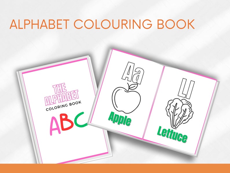Ultimate Alphabet Coloring Book - Educational Digital Download for Kids ...