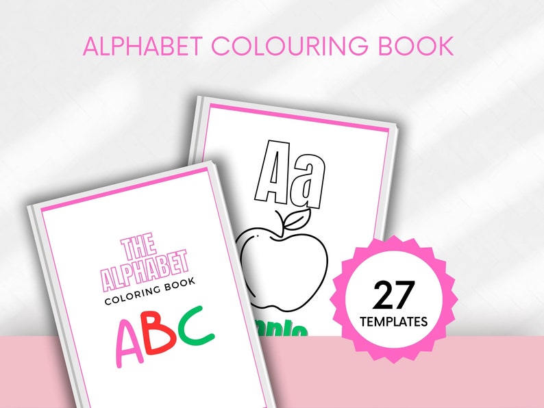 Ultimate Alphabet Coloring Book - Educational Digital Download for Kids ...