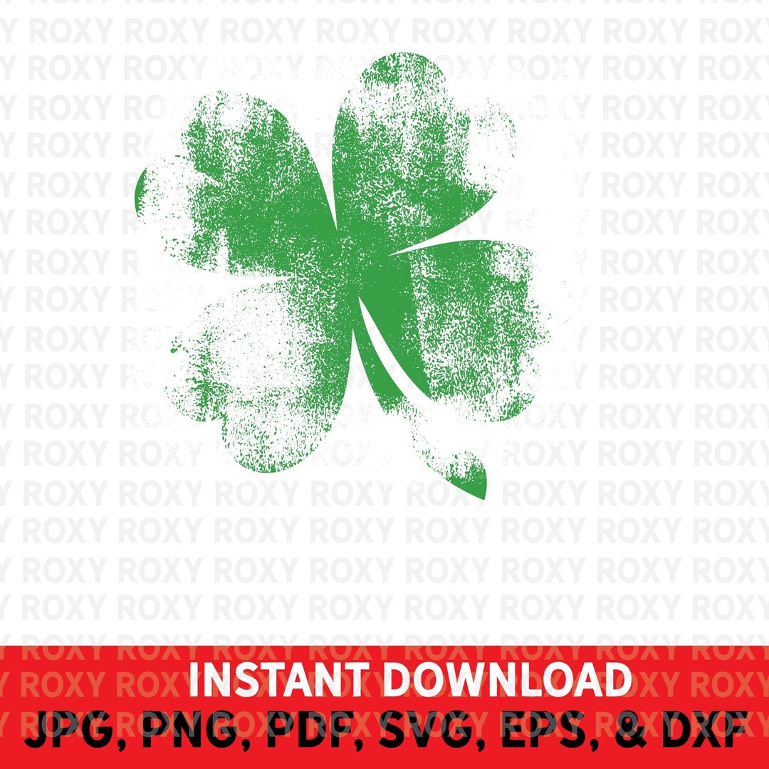 Distressed Clover Svg, Irish SVG, St Patricks Day Svg, St Patricks ...