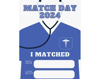 Match Day 2024 Digital Print Sign / Poster - Etsy