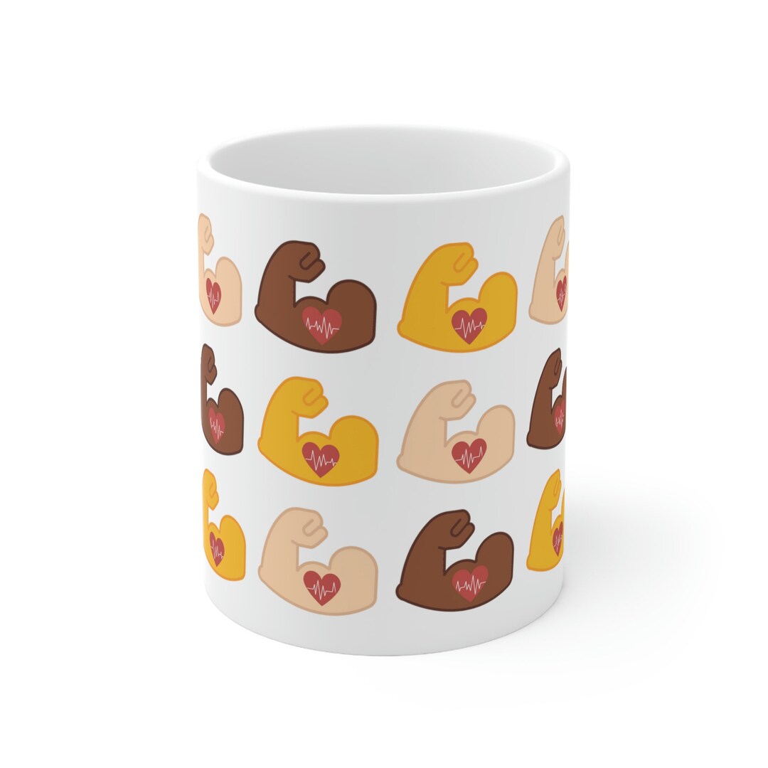 Heart Arrhythmia Bicep Tattoo Mug - Etsy