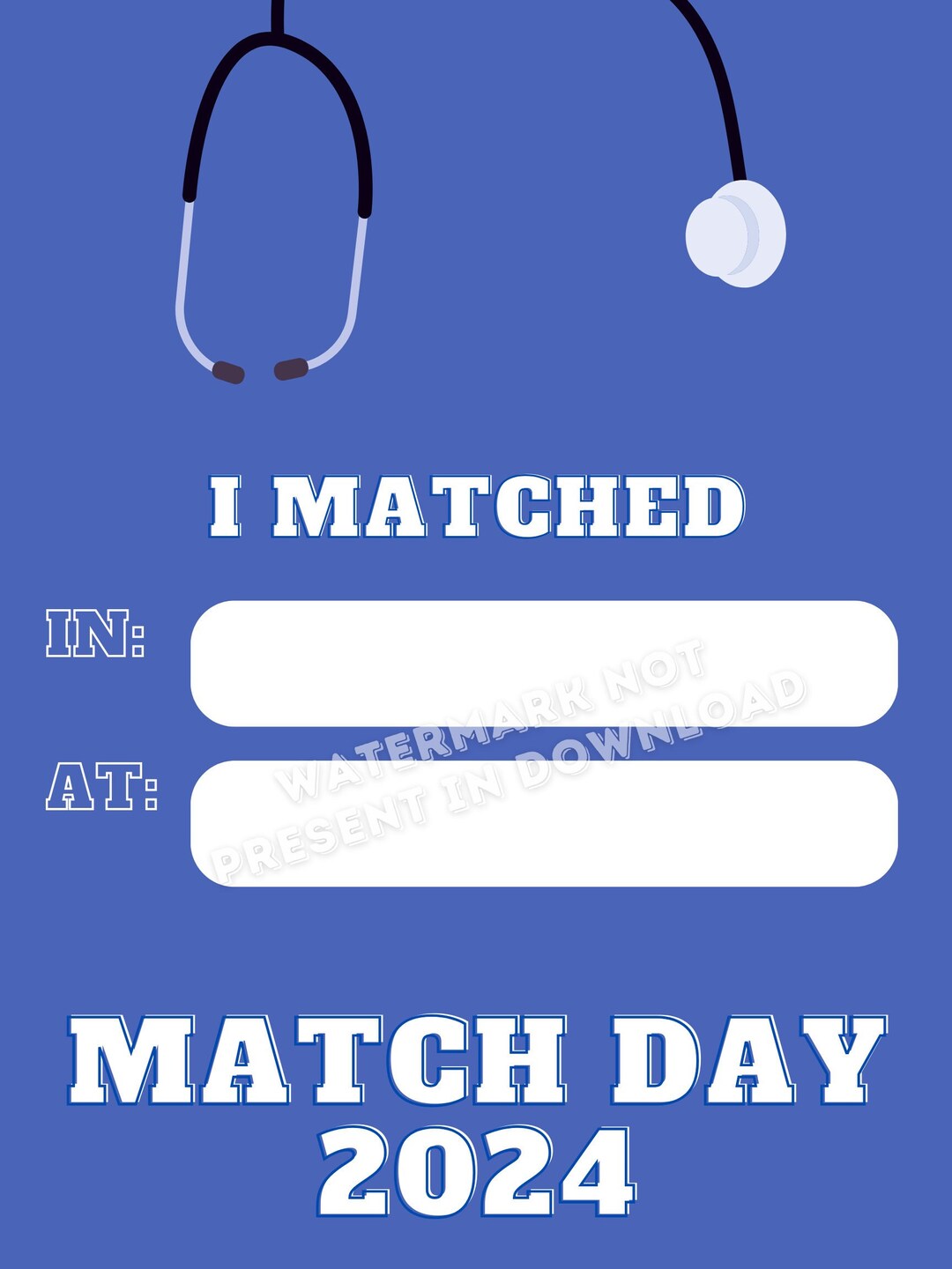 Match Day 2024 Digital Print Sign / Poster - Etsy