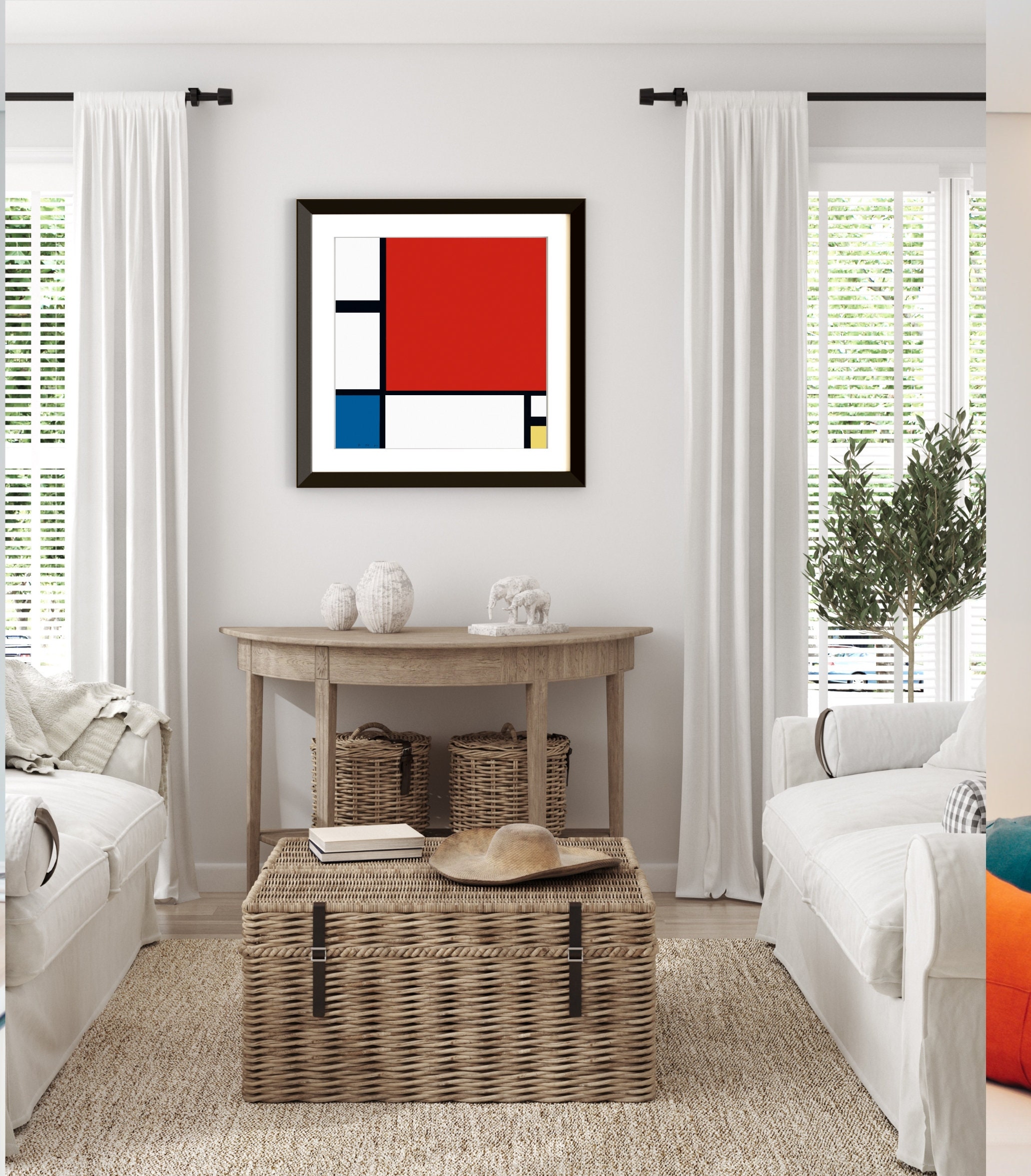 Piet Mondrian Print, Mondrian Exhibition, Modern Gallery, Geometric ...