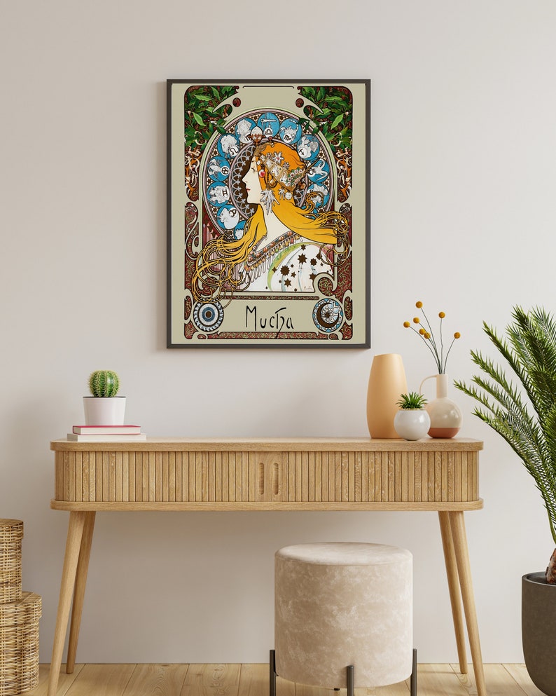 Alphonse Mucha, Zodiac, Art Nouveau, Digital Print, Exhibition Posters ...