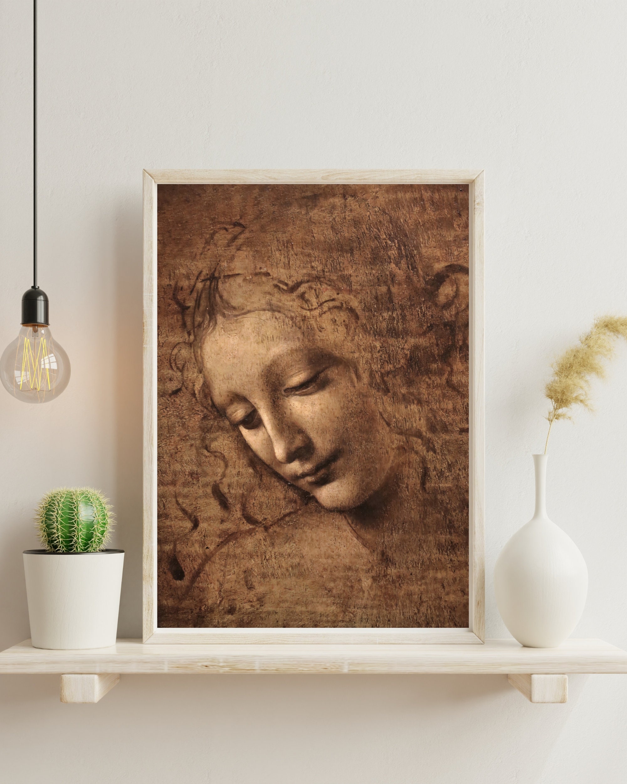 Leonardo Da Vinci La Scapigliata Head Woman Renaissance Style PRINTABLE Downloadable - Etsy