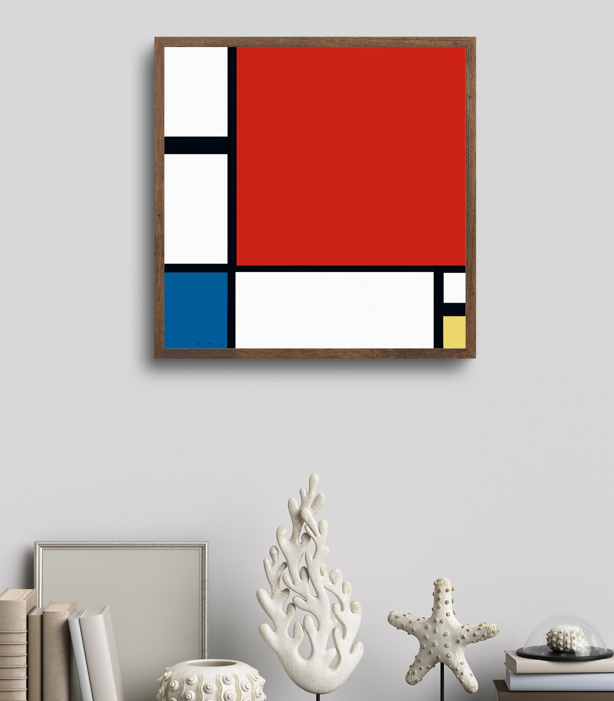 Piet Mondrian Print, Mondrian Exhibition, Modern Gallery, Geometric ...