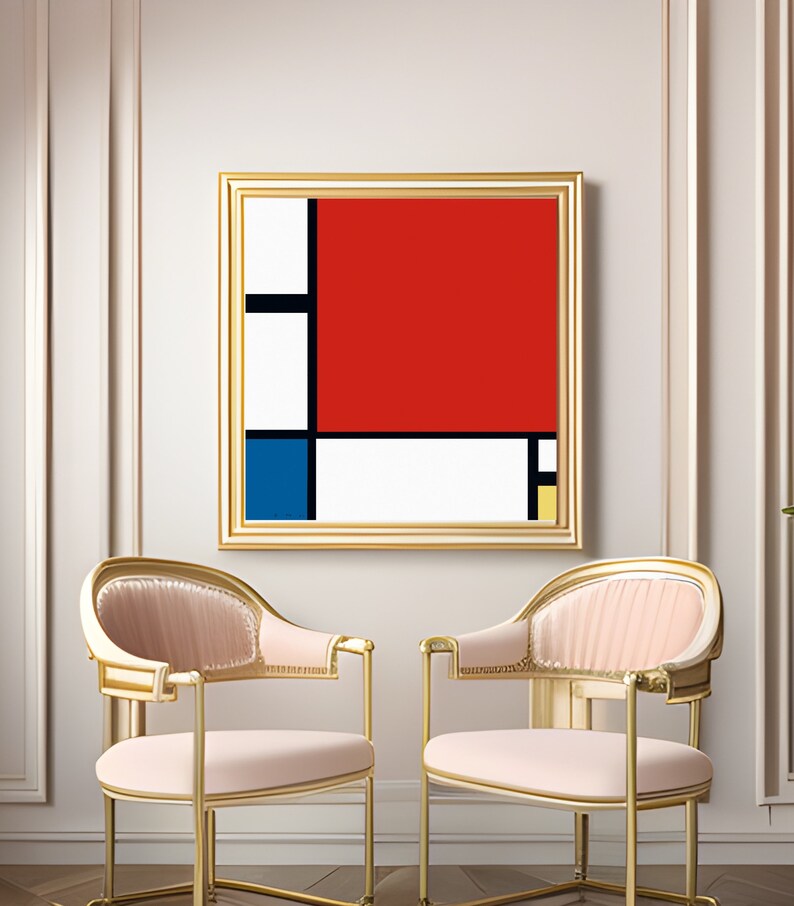 Piet Mondrian Print, Mondrian Exhibition, Modern Gallery, Geometric ...