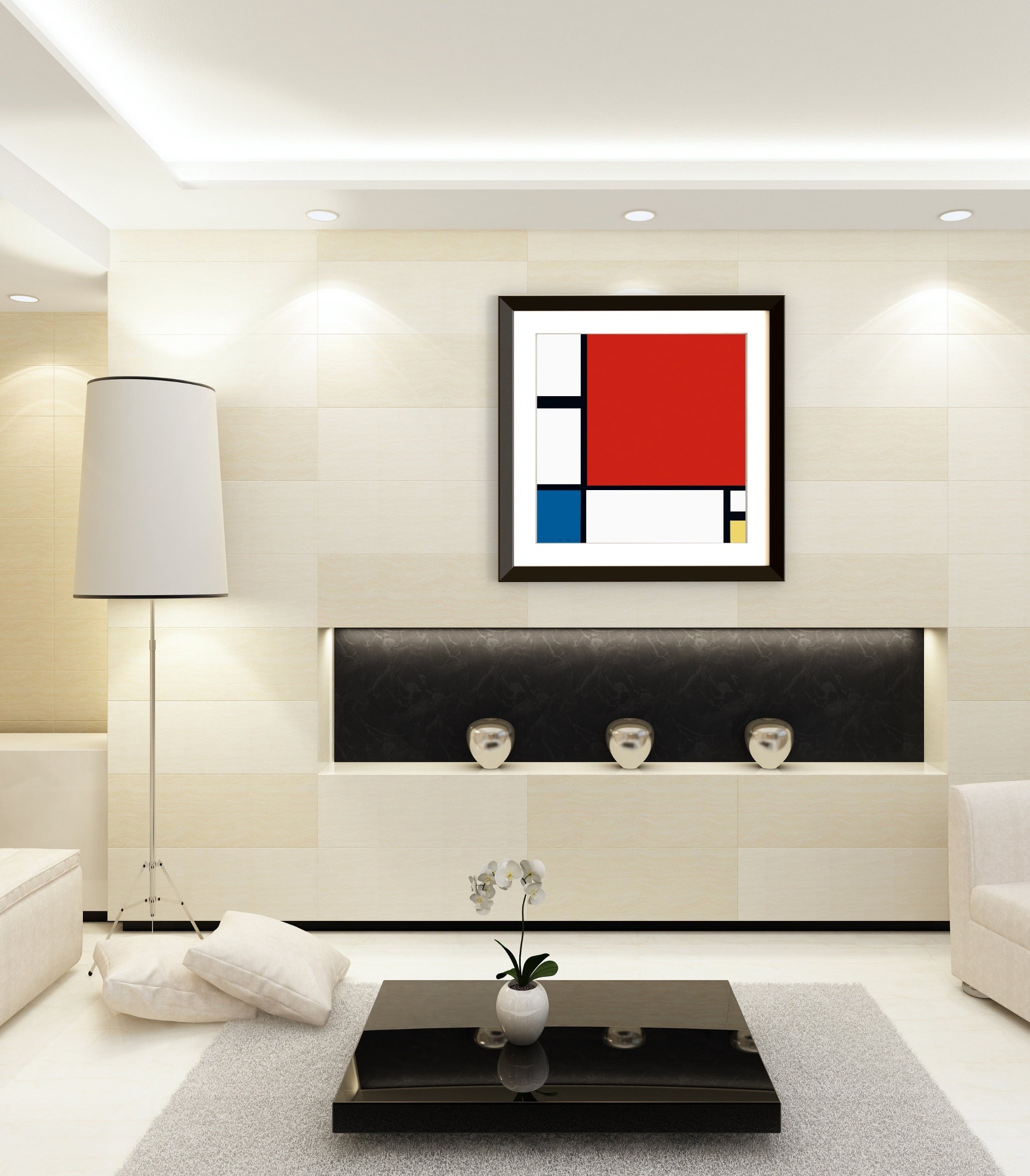 Piet Mondrian Print, Mondrian Exhibition, Modern Gallery, Geometric ...