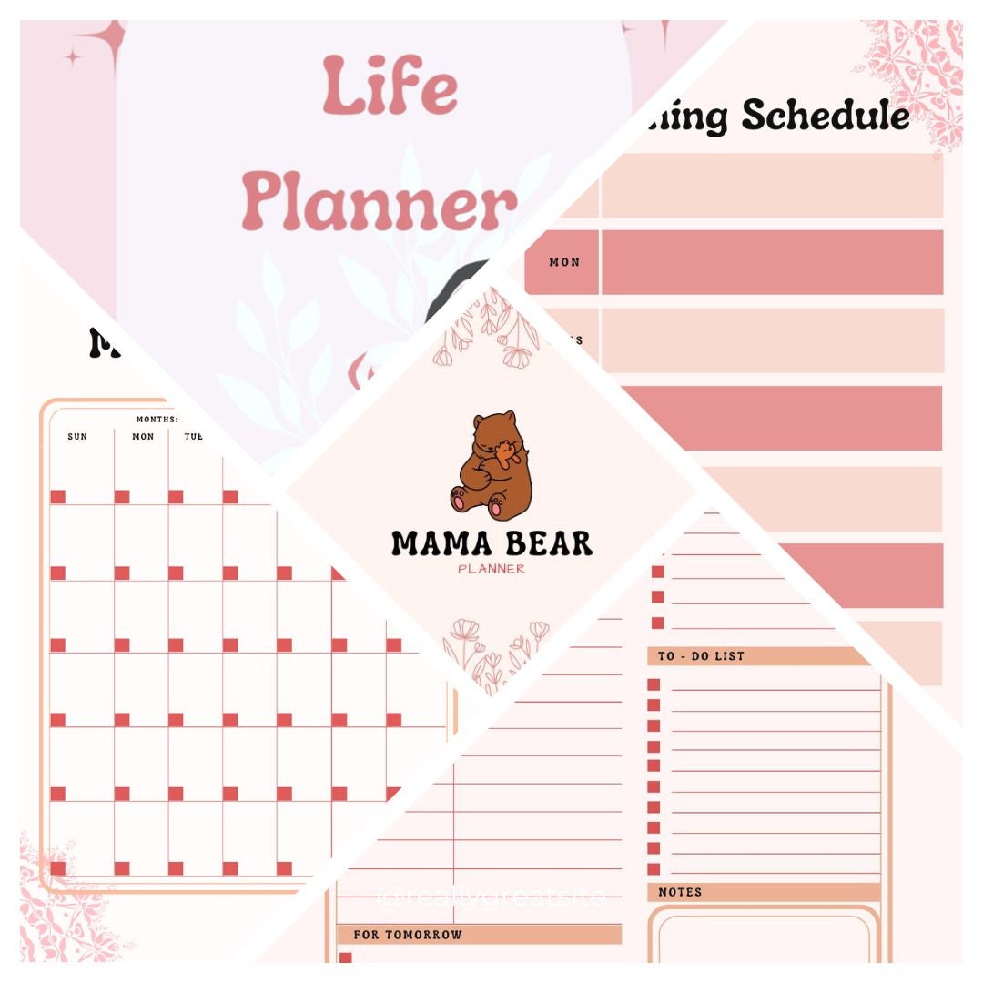 Mom Life Planner Printable Budget, Schedule, and Track Your Life and ...