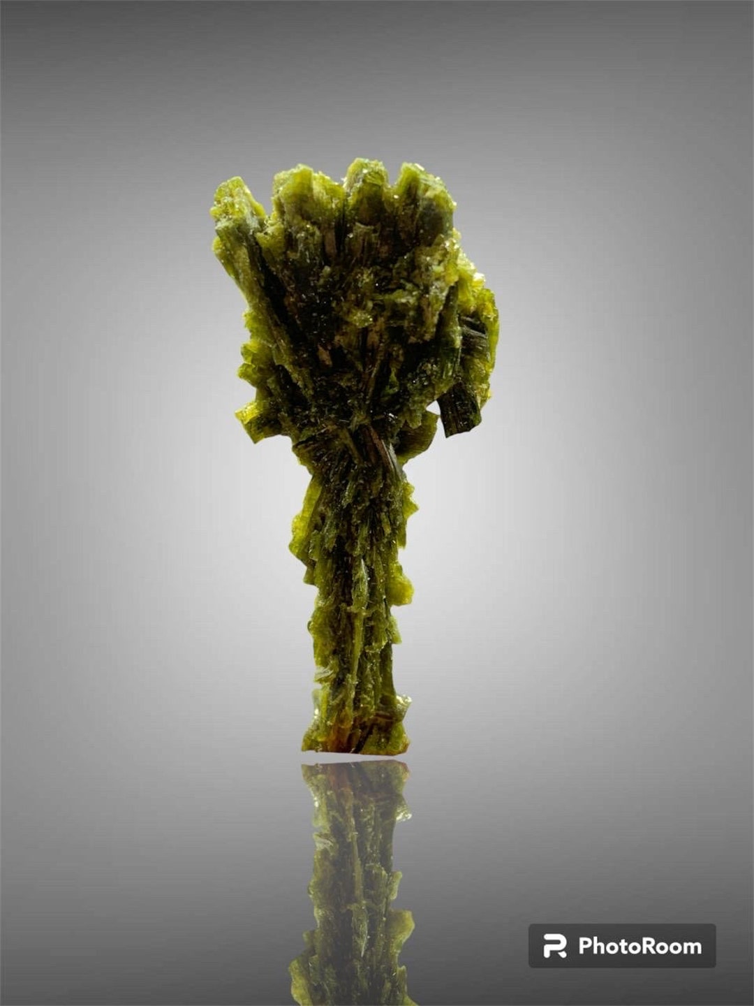 Green Epidote Crystal Cluster, Natural Mineral Specimen From Pakistan ...
