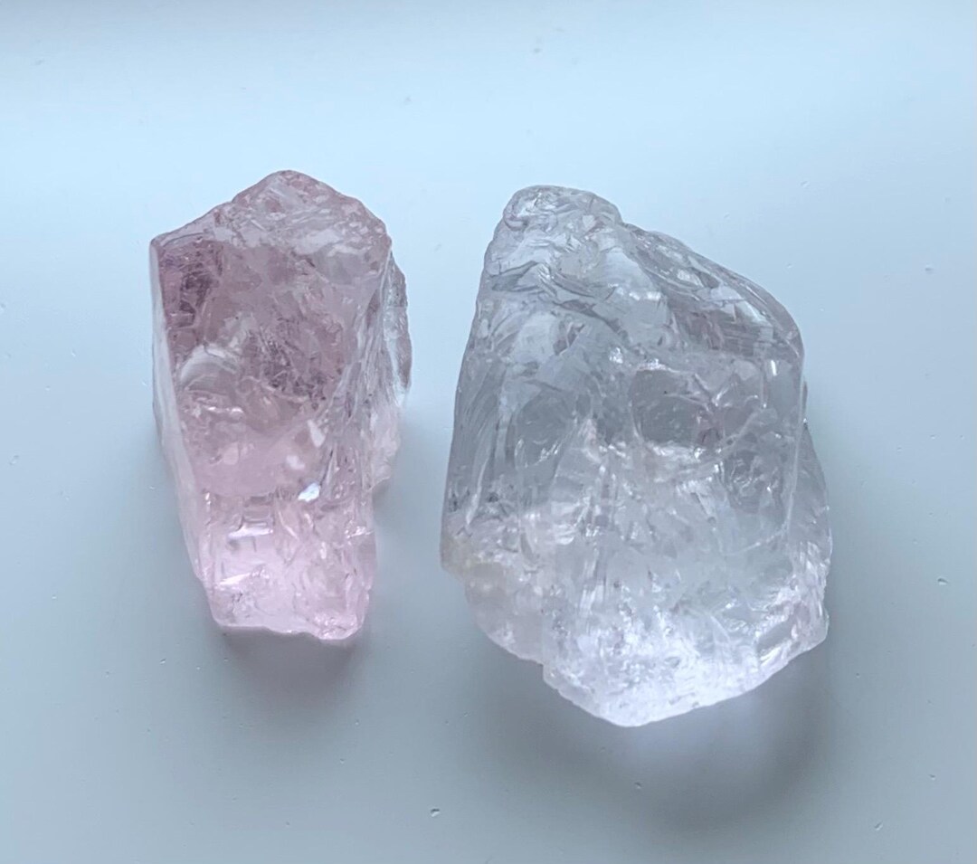 15 ct Rough Morganite ‒ Natural Uncut Pink Beryl Gemstone, Healing ...