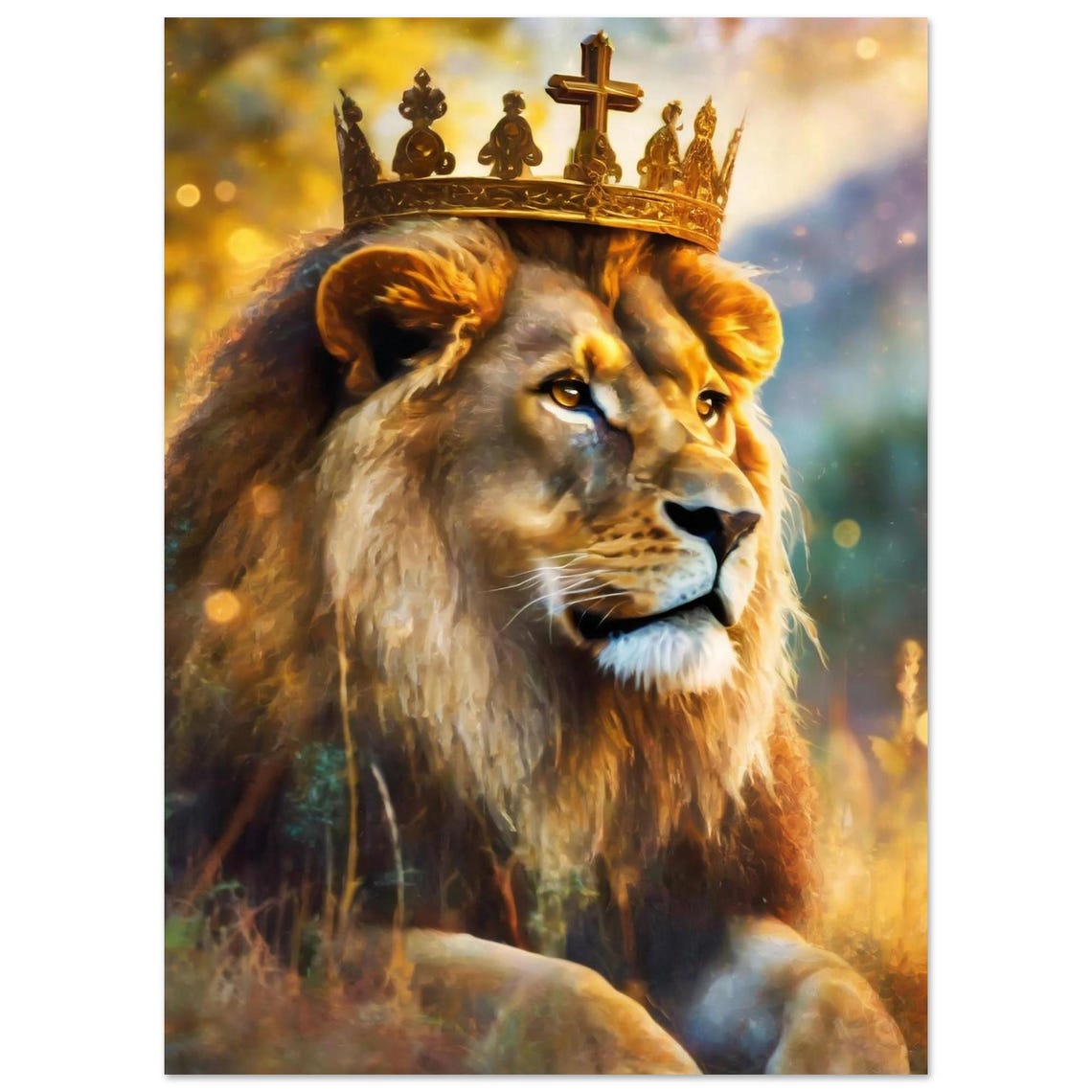 Jesus the Lion of Judah Fine Art Poster - Stunning Giclée Print ...