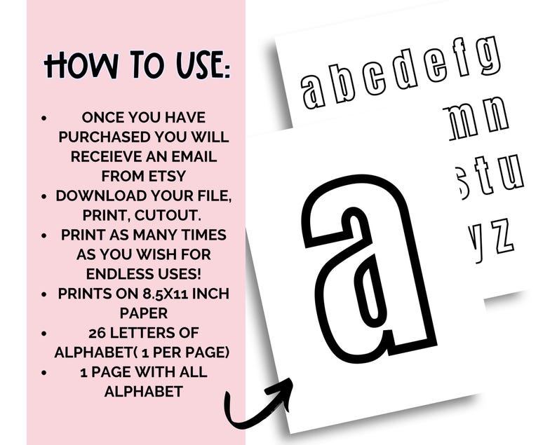 Printable Lowercase Bubble Letters: Alphabet Learning, Crafts (PDF ...