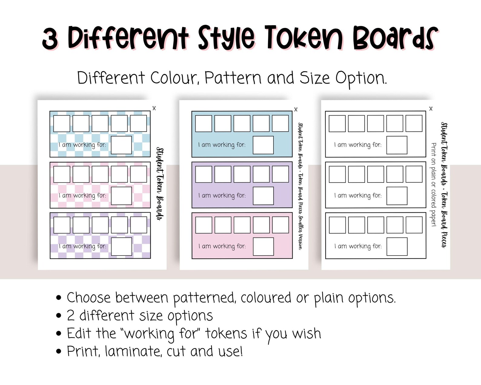 Printable Token Board Strips for Kids | Editable Reward Chart | ABA ...