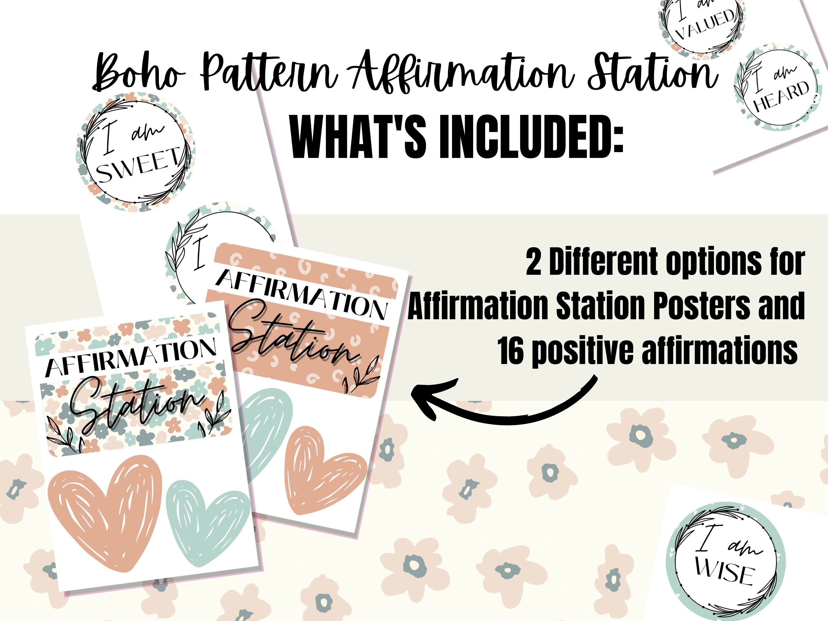 Boho Classroom Decor, Boho Classroom Door Decor Affirmation Station - Etsy