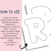 Printable Alphabet Bubble Letters Pdf Instant Download ABC Letters ...