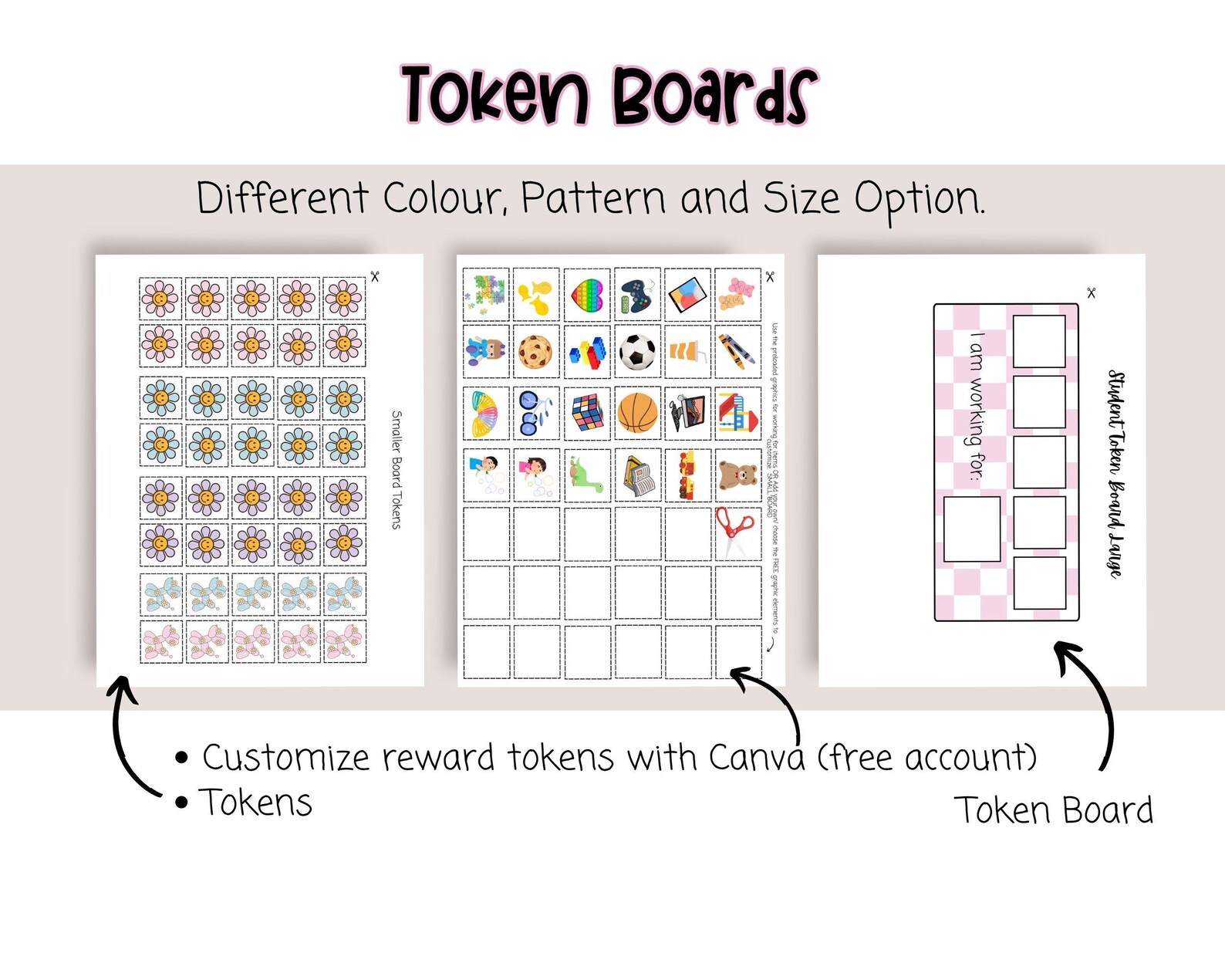 Printable Token Board Strips for Kids | Editable Reward Chart | ABA ...