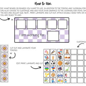 Printable Token Board Strips for Kids | Editable Reward Chart | ABA ...