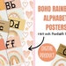 Boho Rainbow Classroom Decor Boho Alphabet Classroom Posters Neutral ...